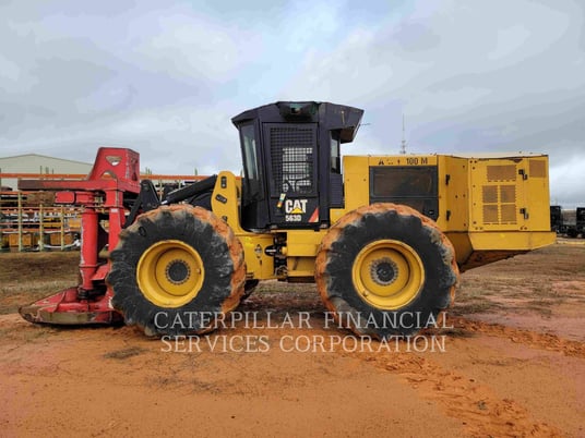 Caterpillar 563D, Feller Bunchers - Wheel, 7899 hours, S/N: D6300124 ...