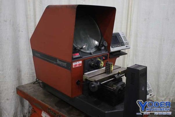 14" Starrett Sigma #HB350, comparator, 15.35" x5" table area, 10x lens ...