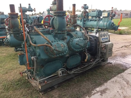 250 HP Mycom N12B, 12-Cylinder Reciprocating Compressor Package, Semi ...