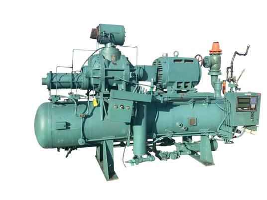 500 HP Frick RWB-II-222-E, Rotary Screw Compressor Package, 460 V, 3600 ...