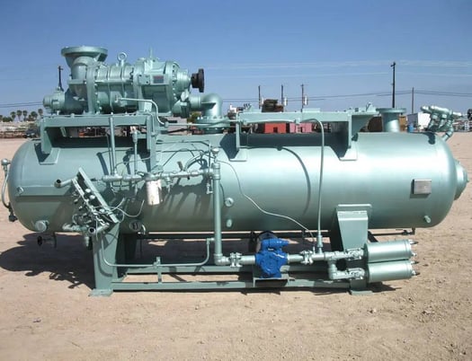 500 HP Mycom 250VLD, Rotary Screw Compressor Package, 460 V, 3600 RPM ...