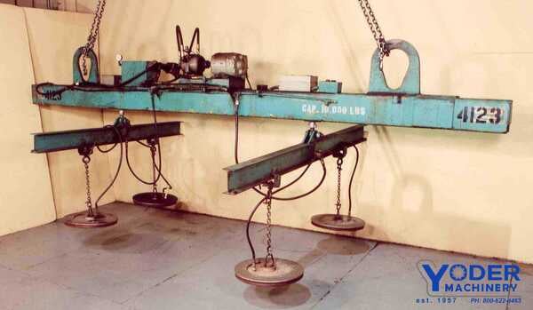 10000 lb. Vac-U-Lift #10000, vacuum sheet lifter, 4 pads, 18" pad ...