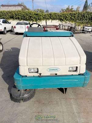 Tennant #6600, rider power sweeper, 61.5" single side brush, 76" dual ...