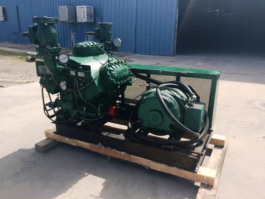 75 HP Howe Corporation J56, Bare 6-Cylinder Reciprocating Compressor ...