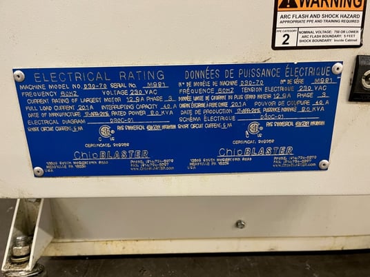 ChipBlaster #D30-70, 8 GPM @ 1000 psi, dual pleated filters (10 Micron ...