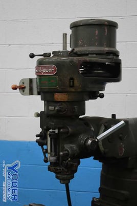 Round Tower #1-1/2, ram type vertical mill, 9" x42" table, 1 HP ...