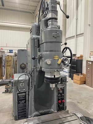 Moore #3, jig grinder, 11" x24" tbl., 18" X, 11" Y, 10" Z, 40-250 RPM ...