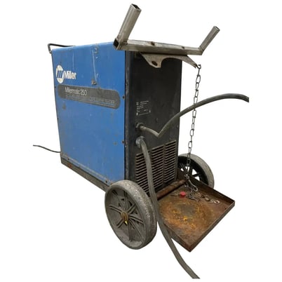 Miller #250 CV-DC, Wire-Feeder Welder, MIG and FCAW Welding, 28 V, 200 ...