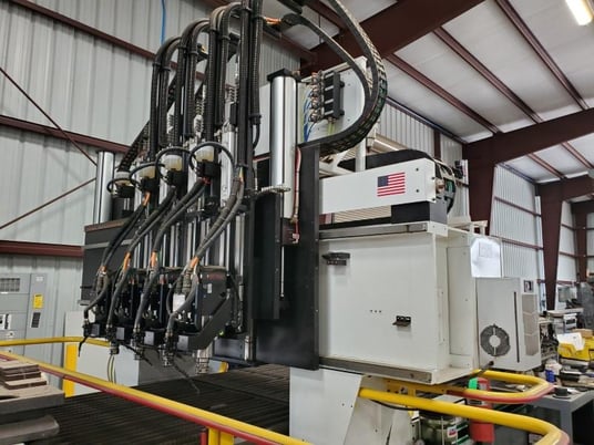 Onsrud #615DG24H8, Multiple Spindle CNC Router, dual gantry w/ 4 ...