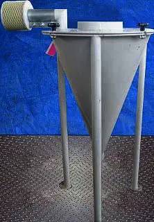 Pick-Up Hopper, 25 Gallon, 10" diameter Infeed port, 2-1/2" diameter ...