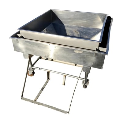 Stainless Steel Rectangular Tank w/ Double Wall, 47" x 47" x 12" H x 26 ...