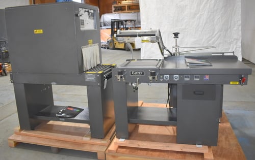 Eastey #EM1610-36-LRV1 REVA, shrink tunnel & wrapper with bulk roller ...