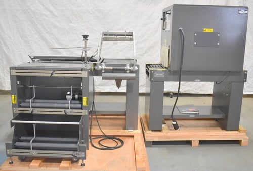 Eastey #EM1610-36-LRV1 REVA, shrink tunnel & wrapper with bulk roller ...