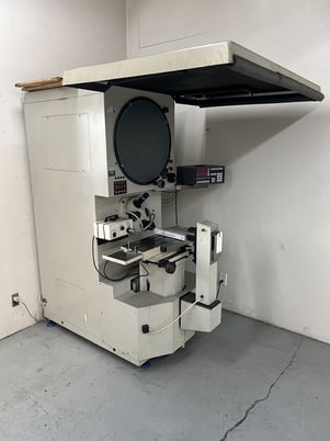 21" Gage Master #Series-89, 4-pos. lens turret optical comparator, 10X ...