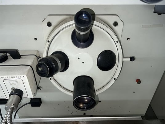 21" Gage Master #Series-89, 4-pos. lens turret optical comparator, 10X ...