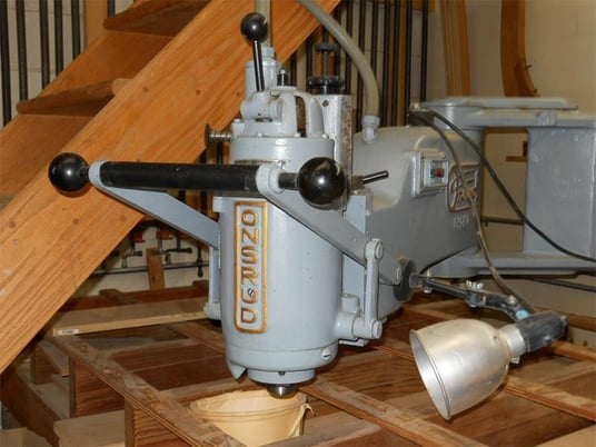 Onsrud #W-147-BE, Radial Arm Routers, 4' x 8' format, 5 HP, 14700 RPM ...