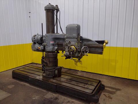 4' -11" Carlton #1A, radial arm drill press, 12" spindle travel, 2.5 ...