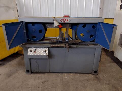12" x 12" DoAll #C-7, horizontal bandsaw, 160" x 1" blade, 20" wheel ...