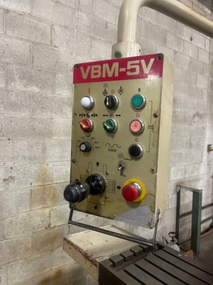Fortworth #VBM-5V, bed type vertical milling machine, 19" x86" table ...