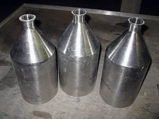 1 gallon Stainless Steel Funnel/Hopper, 6" diameter x 8" Straight side ...