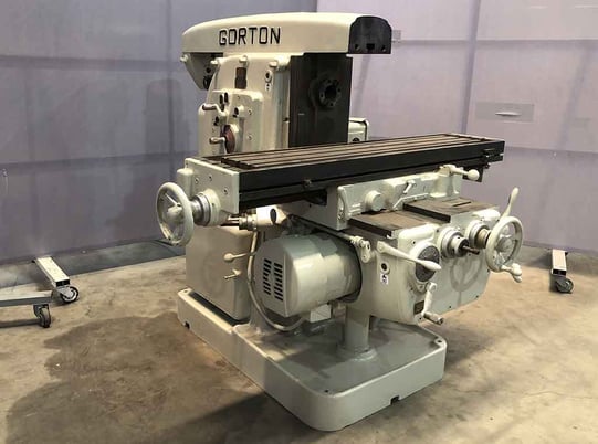 George Gorton Machine Co. #2-28, horizontal mill, 12" x55" table, 3 HP ...