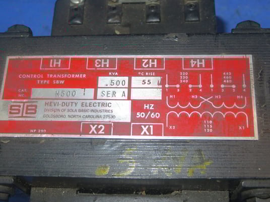 500 VA, Sola Goldsboro W500 Type SBW Series A, sola, 1 Year Warranty ...