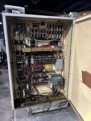 8-1/4" x 76" Hey #3, facing & centering machine, 21" sw, 80-1175 RPM ...