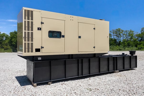 400 KW SDMO #1A01641GE, diesel generator, sound attenuated enclosure ...