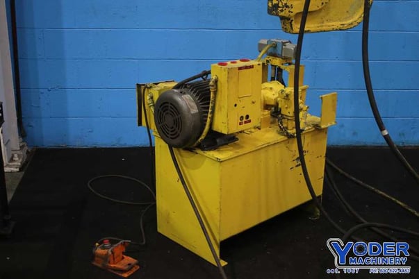 80 Ton, Fabriline #W80-8P, hydraulic web punch, 1-1/2" stroke, 8 ...
