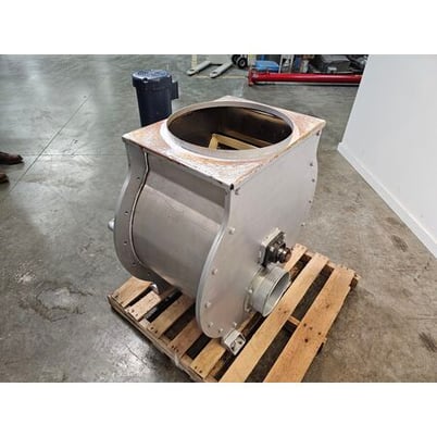 20" Mild Steel Rotary Airlock Star Valve, 2 HP, 1740 RPM, 40.5" H ...