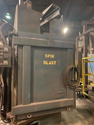 52" Goff #HT4860, hanger table with Y track monorail, twin 7.5 HP ...