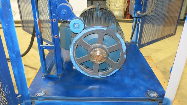 60 HP 3545 RPM GEC, Frame C326TS, induction motor mounted on frame, 575 ...