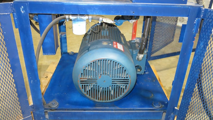 60 HP 3545 RPM GEC, Frame C326TS, induction motor mounted on frame, 575 ...