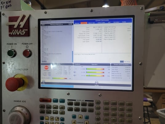 Haas #VF-2, CNC vertical machining center, 30" X, 16" Y, 20" Z, 8100 ...