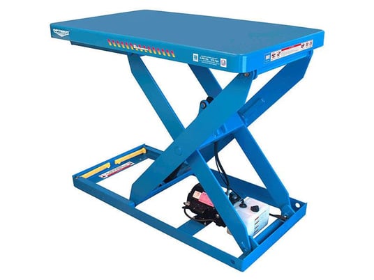 5000 lb. Bishamon #L5K-4884, Scissor Lift, 8.75" H lowered & 48" H ...