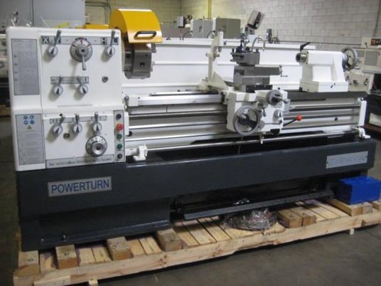 22" x 88" Powerturn engine lathe, 13-3/4" swing over cross slide, 4-1/8 ...