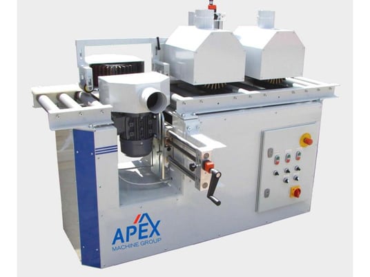 Apex Machine Group #LS-TS-300, 12" Brush/Dennibing Sander, 4-Head, 0-4 ...