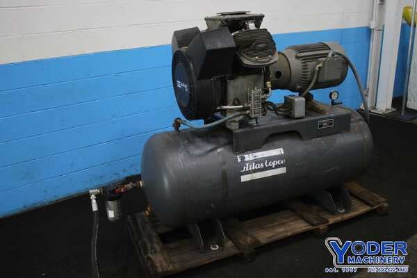 55 cfm, Atlas Copco Airlet #LE11, air comnpressor, 15 HP, 220/440 V ...