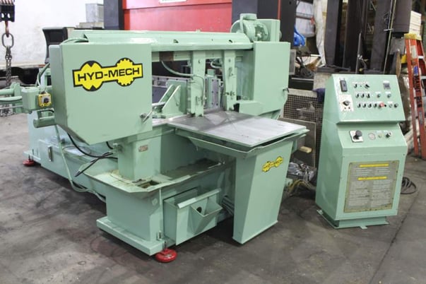 18" x 27" Hyd-Mech #S-25A, automatic miter horizontal bandsaw, 18'10" x ...