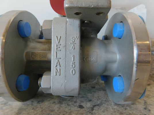 3/4" Velan #H330, Ball Valve, 275 psig, Class 150# Flanged, CF8M for ...