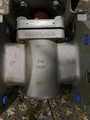 4" Fluoroseal #152F, Plug Valve, 150# For Sale | Surplus Record