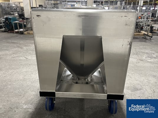 Tote Systems, Stainless Steel Transfer Bins, 48" x 42" x 10", w ...