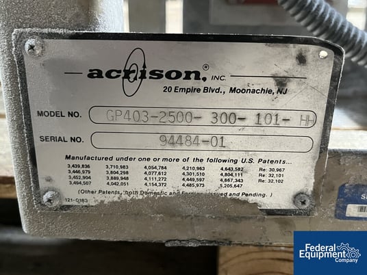 Acrison #GP403-2500-300-101-H, Gravametric Feeder, Stainless Steel, 1/2 ...