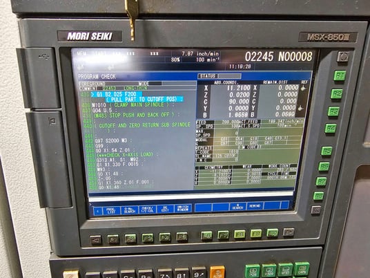 Mori Seiki #NL-1500SY/500, Edge Technologies Rebel 80" Servo SE bar ...