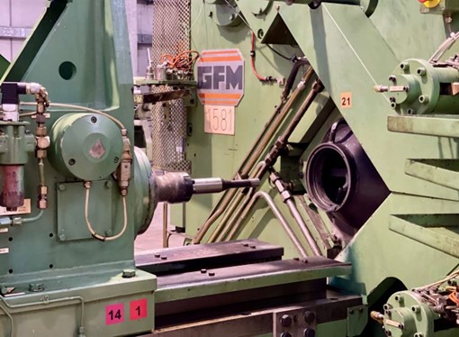281 lb. GFM #SKK10, rotary forging machine, 1250 Kn, 4 hammers ...