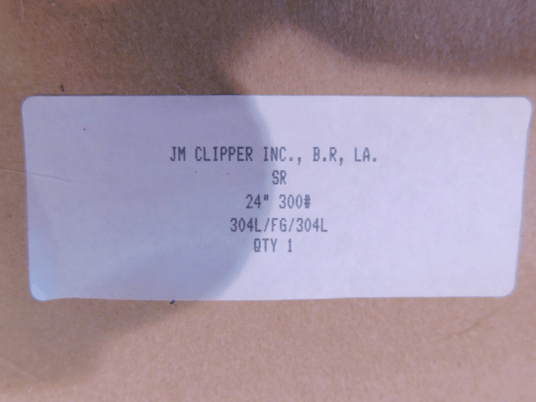 JM Clipper, Gaskets, 24" 300#, 304L FG Spiral Wound, New (3 available ...