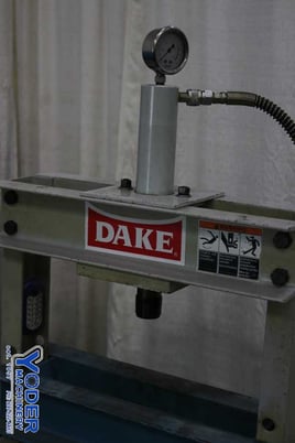 10 Ton, Dake, H-frame press, 5" stroke, 20" x 7" bed, 0"-30" open ...