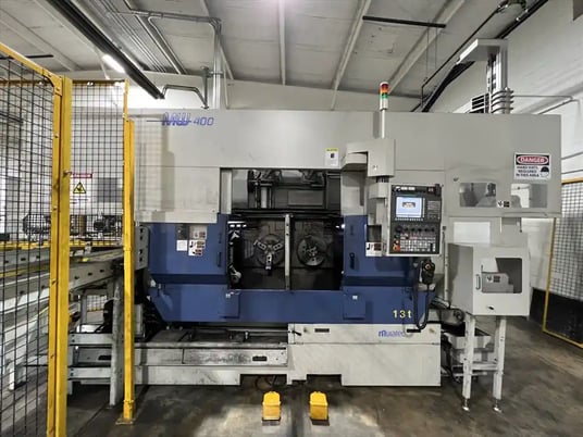Muratec #MW400, dual spindle turning center,dual 3-jaw 15" chucks,dual ...