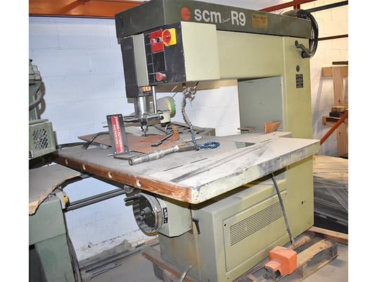 SCM #R9, Overhead Pin Router, 60" x 48" table, 36" throat depth, 7.5 HP ...