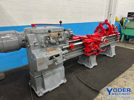 18" x 72" Axelson, engine lathe, 3 & 4-jaw chuck, steady rests, thread ...